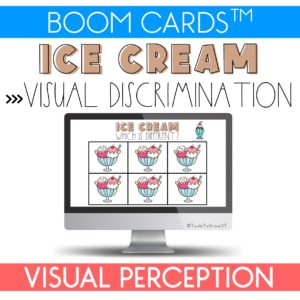 Boom Cards: Visual Discrimination Ice Cream – Shop Tools To Grow