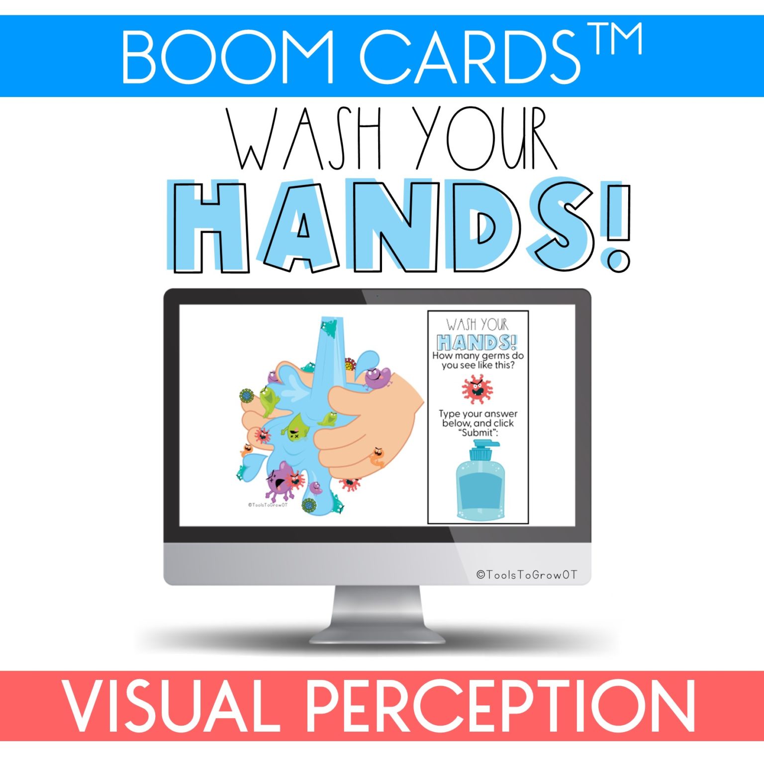 Boom Cards: Visual Closure: Wash Your Hands! – Shop Tools To Grow