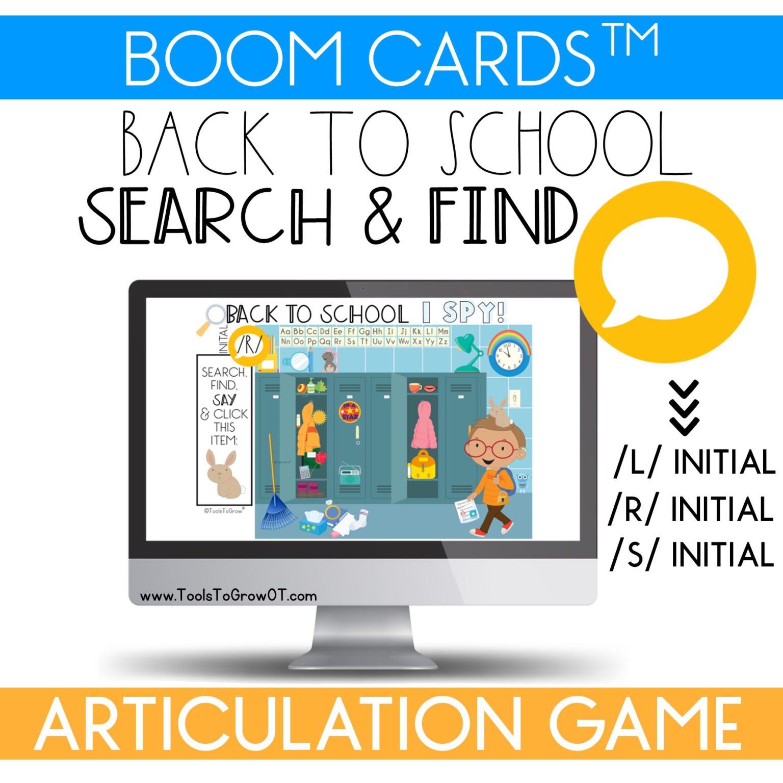 Boom Cards: Back to School: I Spy Articulation! – Shop Tools To Grow