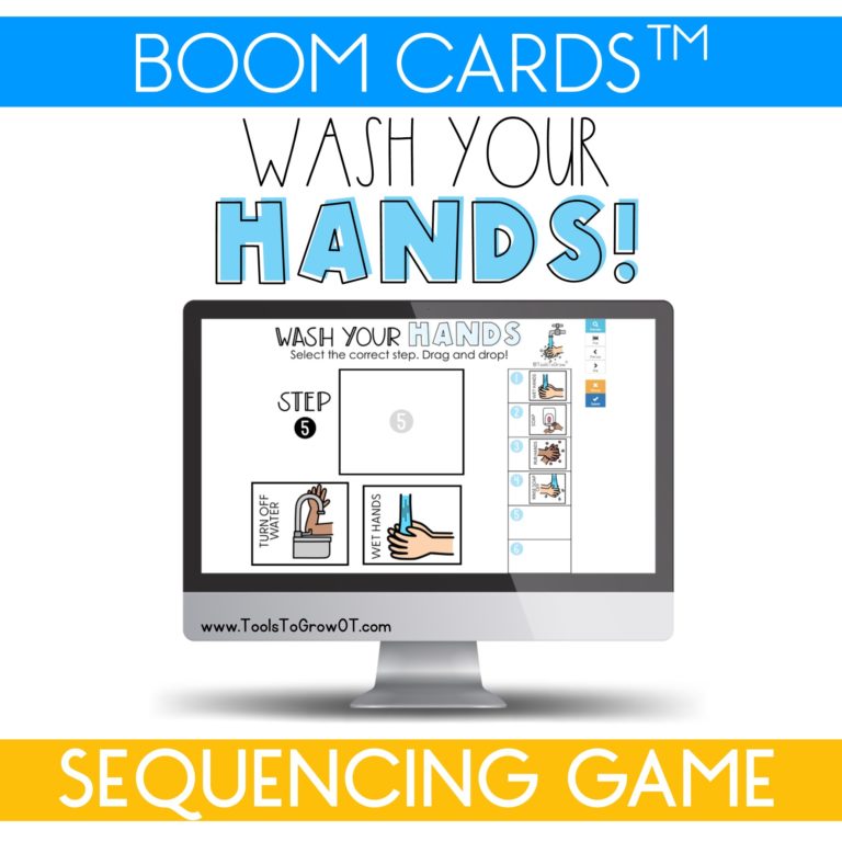 Boom Cards: FREE! Wash Your Hands! Sequence Steps – Shop Tools To Grow