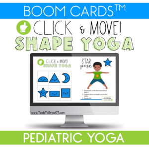 Boom Cards: Shape Theme YOGA – Shop Tools To Grow