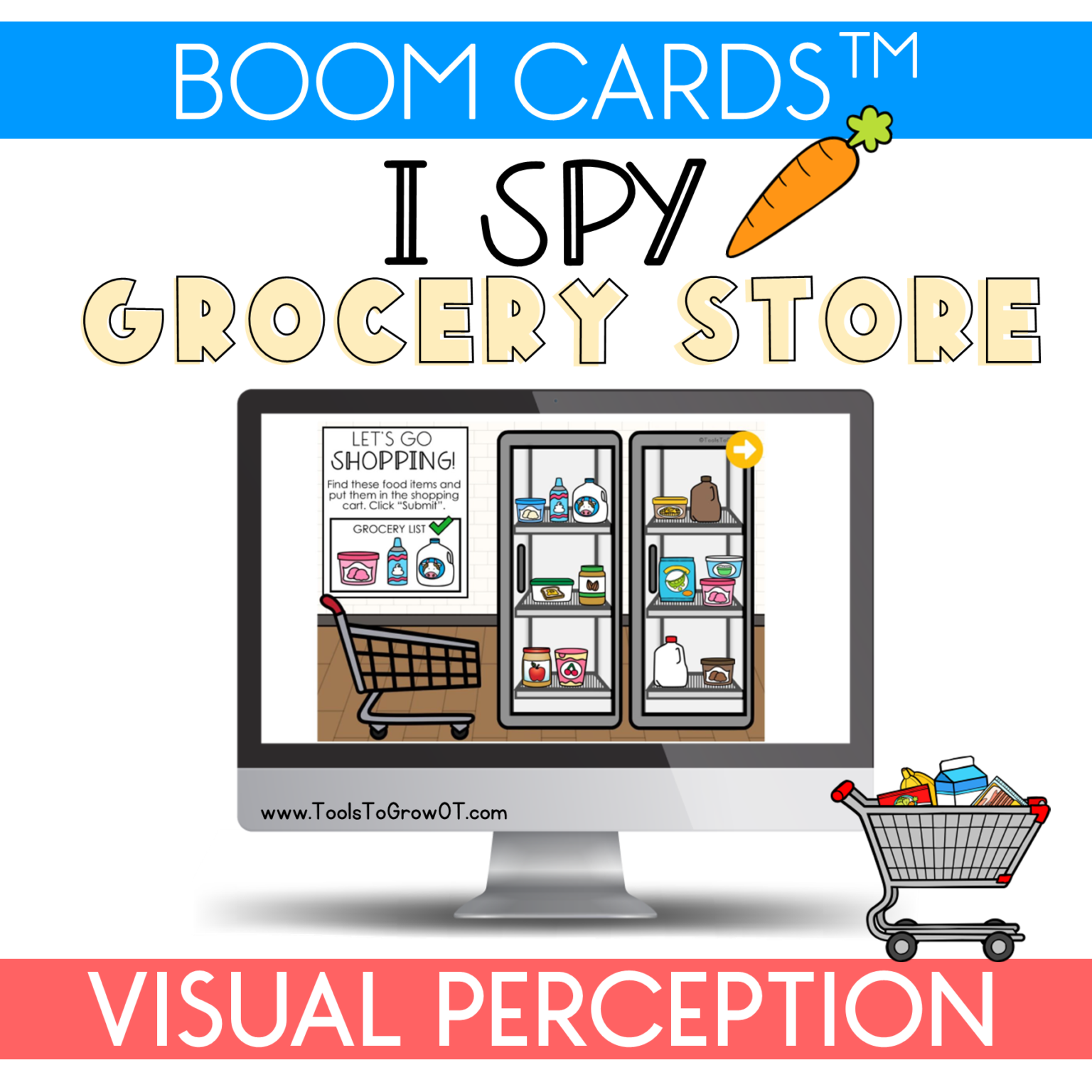 Boom Cards: I Spy Grocery Store – Shop Tools To Grow