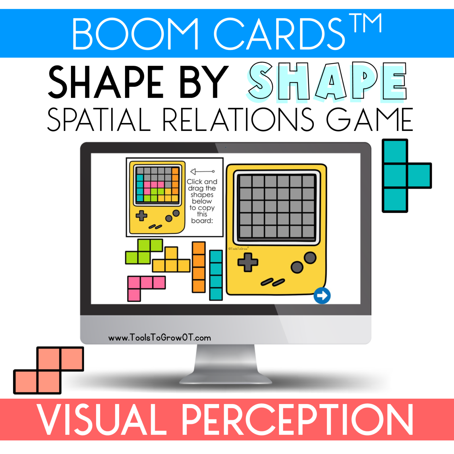 Boom Cards: Shape-by-Shape: Spatial Relations Game – Shop Tools To Grow