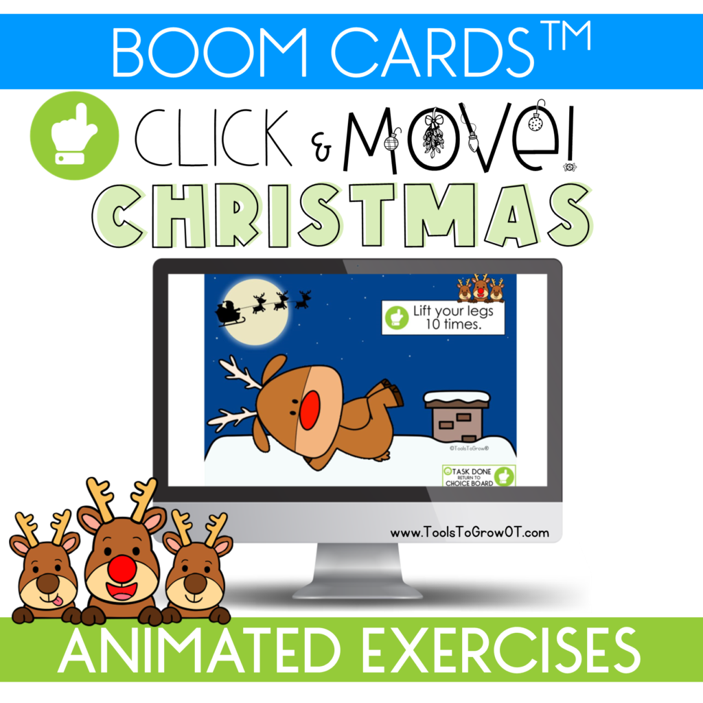 Boom Cards: Animated! Click & Move = Christmas Exercises – Shop Tools ...