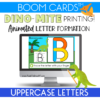 Boom Cards: Animated! DINO-MITE Printing! Uppercase Letter Formation ...
