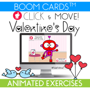 Boom Cards: Animated! Click & Move = Valentine’s Day – Shop Tools To Grow
