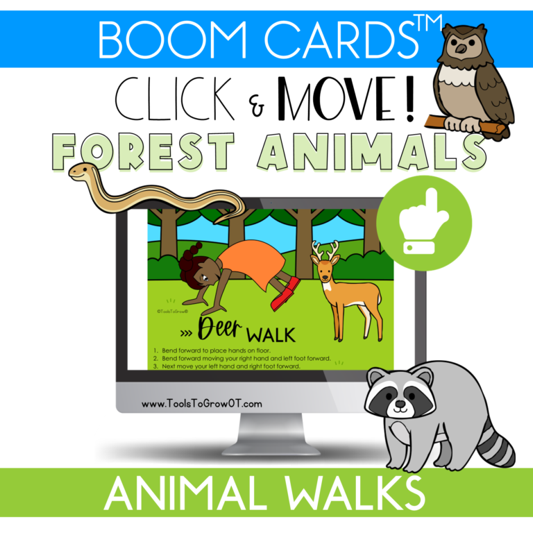 Boom Cards: Click & Move! Forest Animals – Shop Tools To Grow