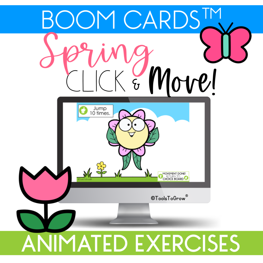 Boom Cards: Click & Move! Animated Spring Exercise Fun!! – Shop Tools ...