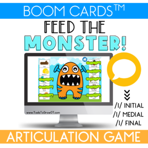 Boom Cards: Feed the Monster /l/ – Shop Tools To Grow