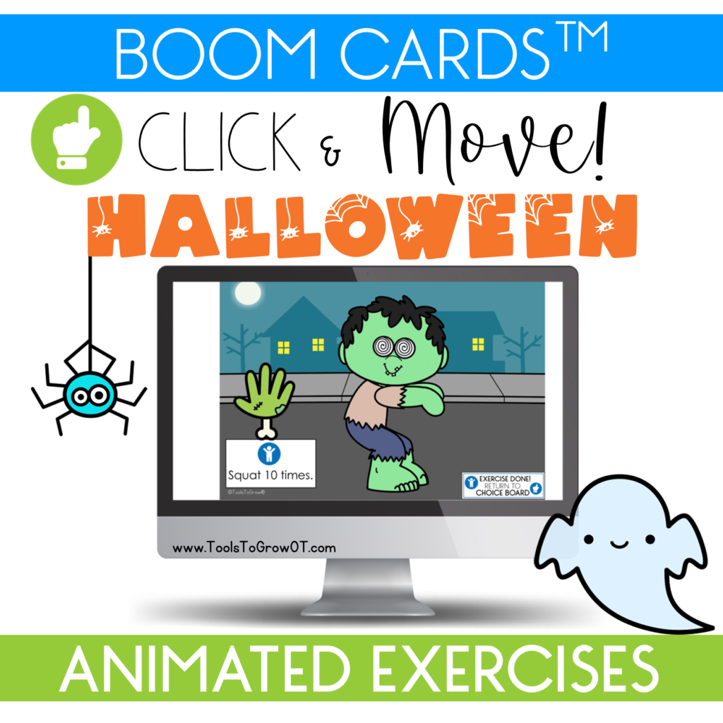 Boom Cards: Animated Halloween Exercises – Shop Tools To Grow
