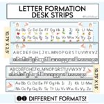 Alphabet Letter Formation + SIZING Desk Strips – Shop Tools To Grow