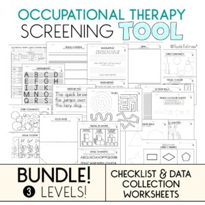 BUNDLE – OT SCREENING TOOL: CHECKLIST & DATA COLLECTION WORKSHEETS ...