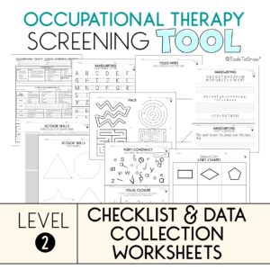 Level 2- OT SCREENING TOOL: CHECKLIST & DATA COLLECTION WORKSHEETS ...