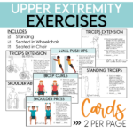 BUNDLE: Lower Extremity AND Upper Extremity Strengthening Exercises ...